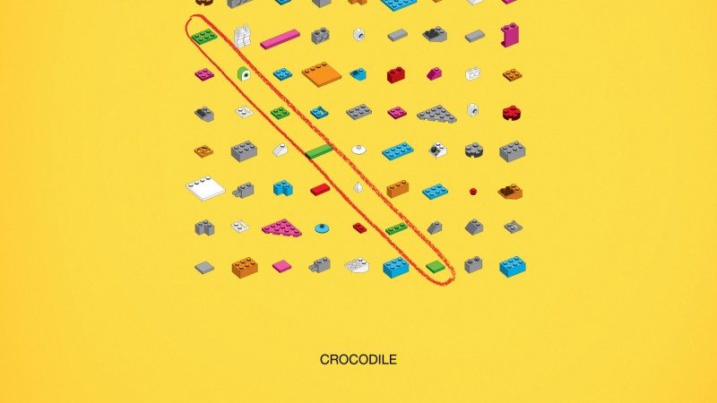 Lego - Words puzzle, Crocodile