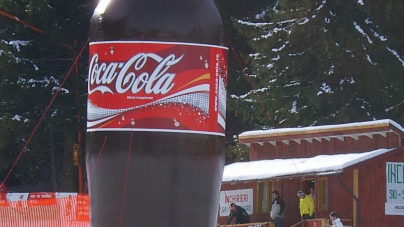 Coca-Cola - Ambient, sticla pe partie
