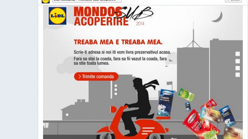 Aplicatie de Facebook: Lidl - Mondos sub acoperire